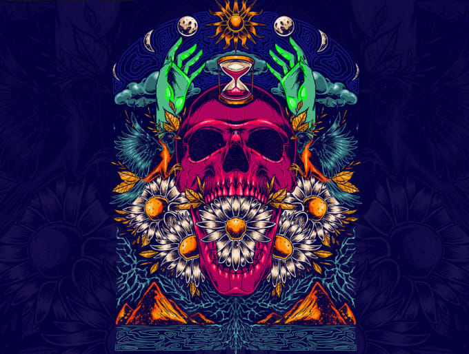 Create amazing psychedelic art, trippy art, weed art, pop art ...
