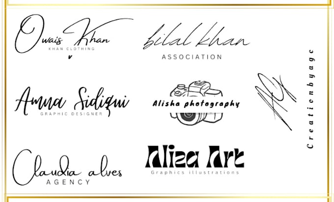 Create a signature logo by Creationbyag | Fiverr