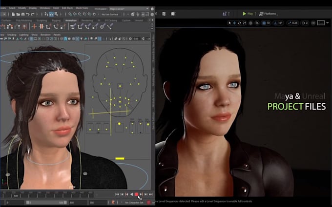 Rig 3d ue character, vtuber unity rig, live2d rig, controller, joint rig, blend by Francemark ...