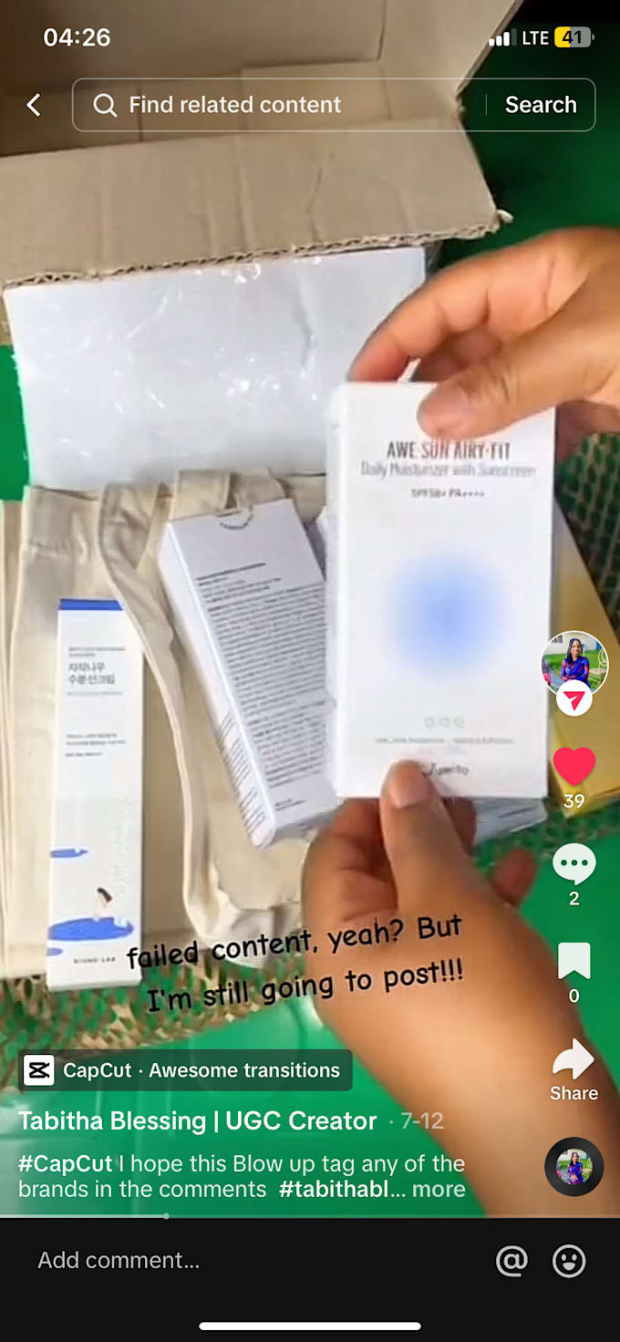 Create ugc user generated content for tiktok and reels by Amelia_writez | Fiverr