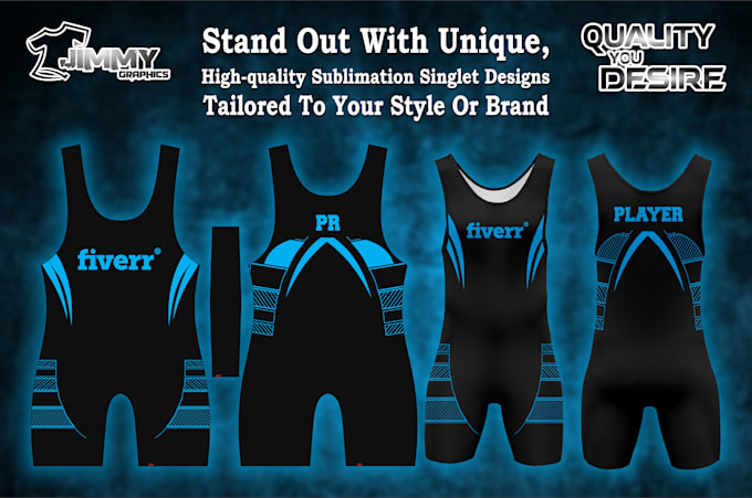 Design a custom sublimation singlet for you by Jamshahidbajwa | Fiverr