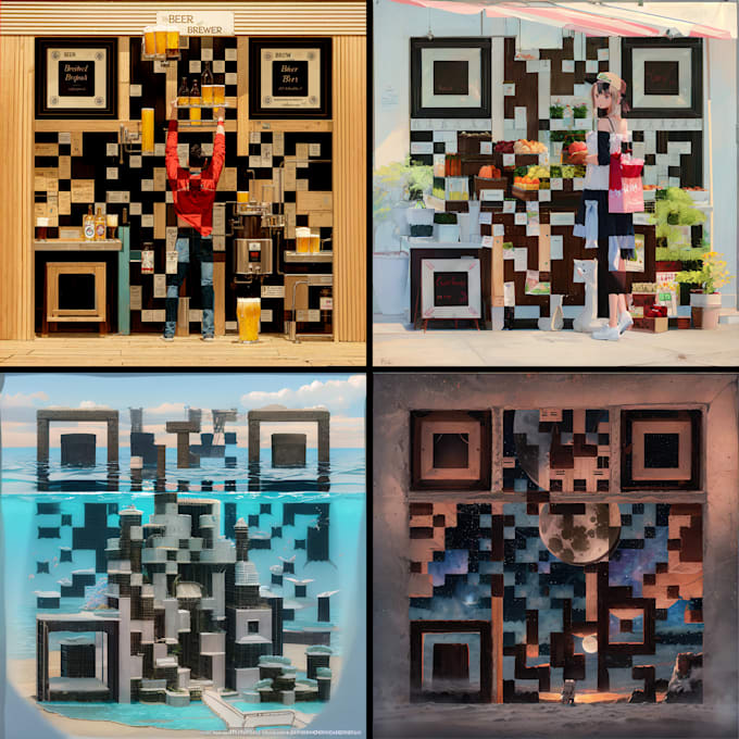 Create an artistic custom qr code logo for your brand by Wattle ...