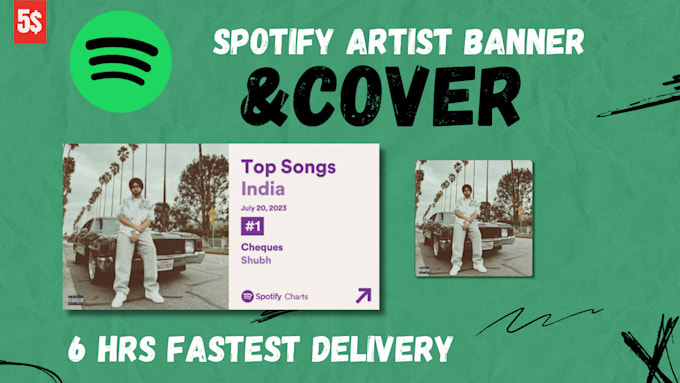 Design a professional spotify artist banner, cover in 6 hrs by Abhi ...