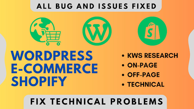 Quickly fix bugs in your wordpress shopify or woocommerce site by Aliawaiis | Fiverr