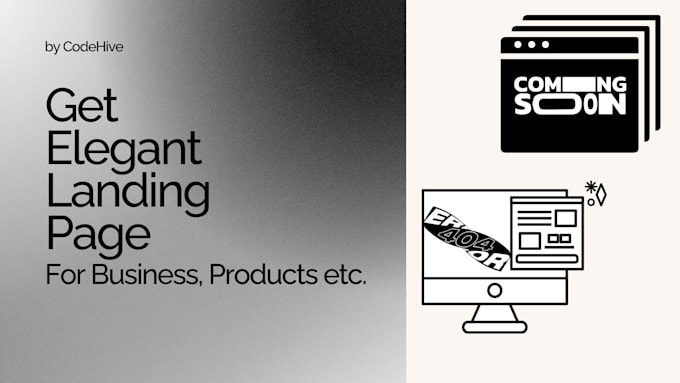 Build an elegant landing page by Salmanansari29 | Fiverr