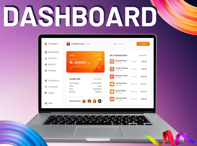 Design Dashboard In Html Css Js Bootstrap And Web Developer By Mohamedhallal Fiverr