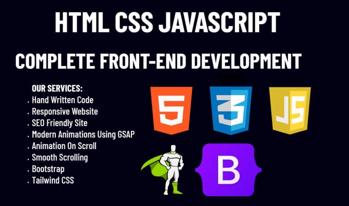 Create modern responsive website using html css js by Ali_farhan17 | Fiverr