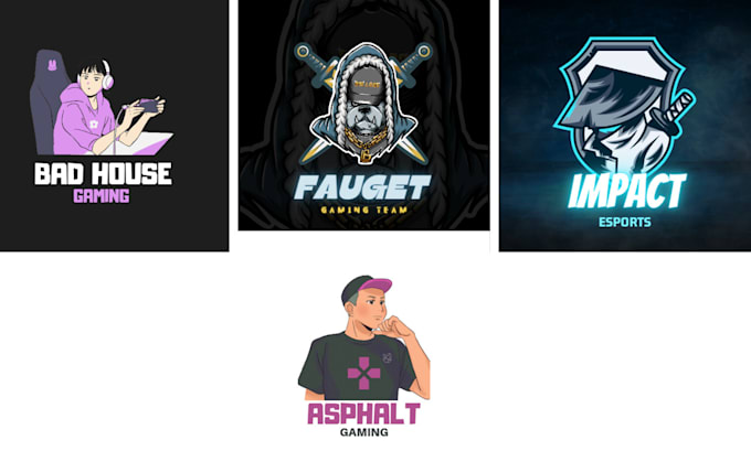 Design awesome gaming minimalist logo by Sabita_paul | Fiverr