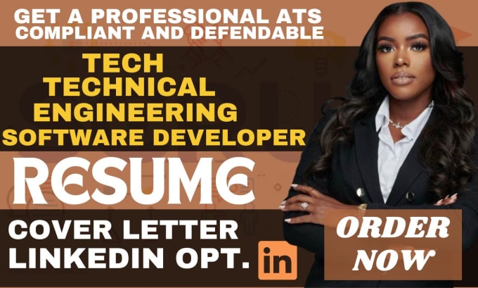 Write technical, engineering, tech resume, software developer cv by Sandra1angela | Fiverr