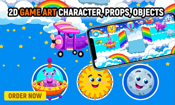 Design game art characters, props, objects, assets and icons by Samraa ...