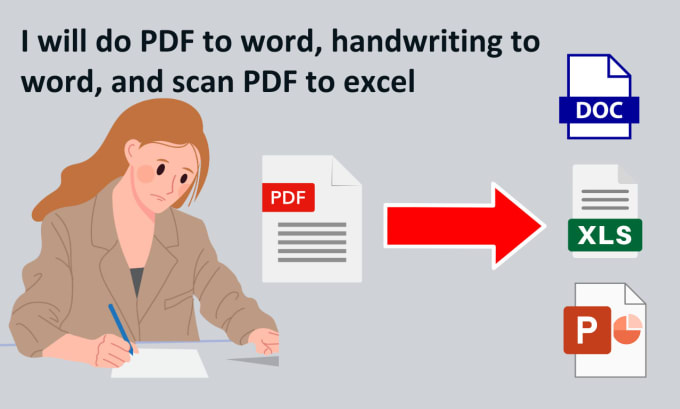 Convert pdf to excel, scanned image to excel or google sheet by Yasmeenkhan092 | Fiverr