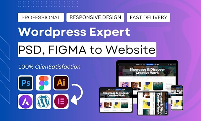Create elementor website convert figma psd to astra theme and elementor website by Abdullah ...