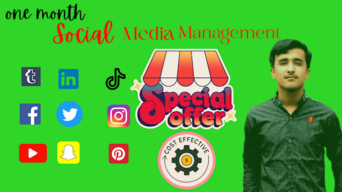 Be your monthly social media handler and manager by Sobansaeed009 | Fiverr