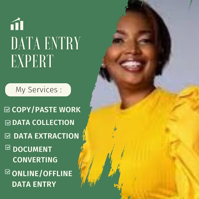 Perform fast data entry and admin support work by Gracekilutu | Fiverr