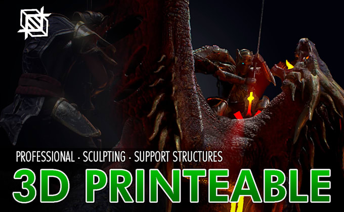 Make a 3d printable figure by Dna_3dworkshop | Fiverr