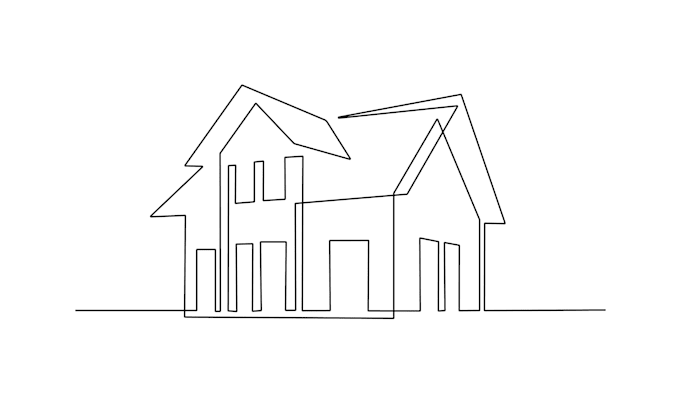 Minimalist one line building design by Zahiddesigner00 | Fiverr