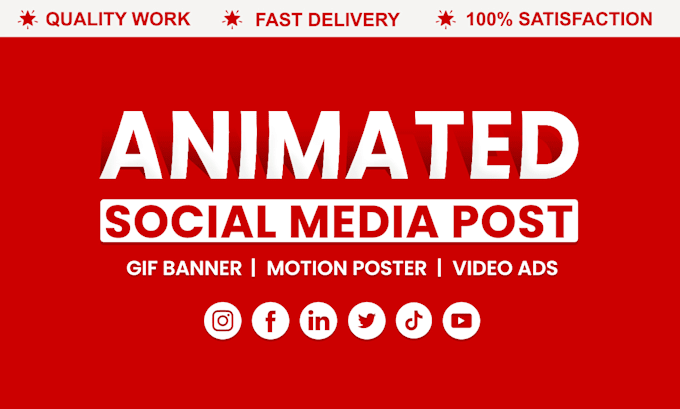 Create animated post, animated gif banner and motion flyer by Fahad ...