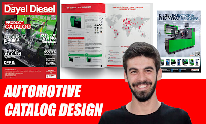 Design automotive business catalog by Alperoz | Fiverr