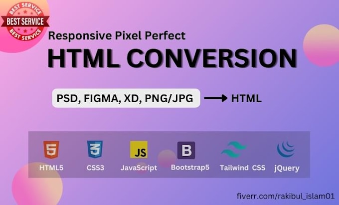 Convert Figma To Html Xd To Html Psd To Html Css Responsive By 0632