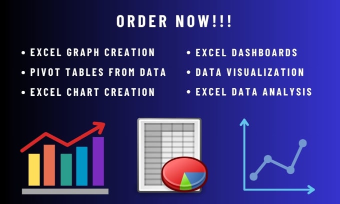 Do excel graph, excel chart, pivot tables, data analytics and data visualization by Kanishka_sl ...