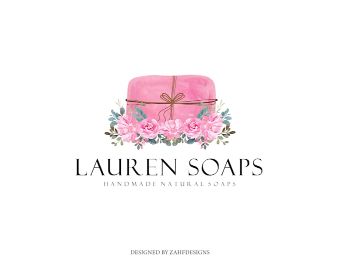 Handcraft watercolor soap logo with business card by Zahfdesigns | Fiverr