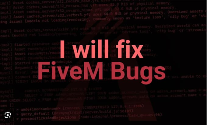Fix your qbcore fivem any server bugs by Ndgaming212 | Fiverr