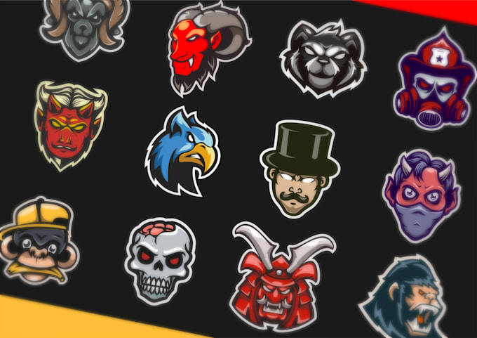 Do head character mascot logo by Garasigrafis | Fiverr