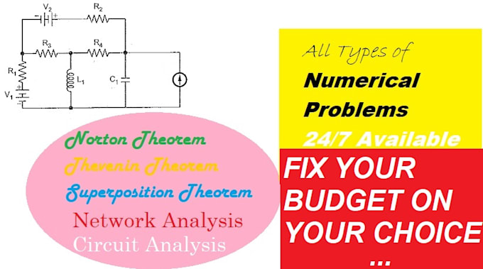 Solve Electrical N Electronic Circuits Network Analysis Superposition