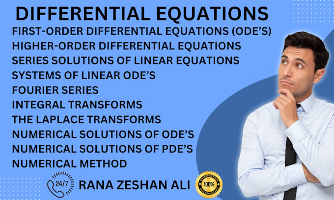 Help you in differential equations, discrete mathematics and finite mathematics by Zeshan62 | Fiverr