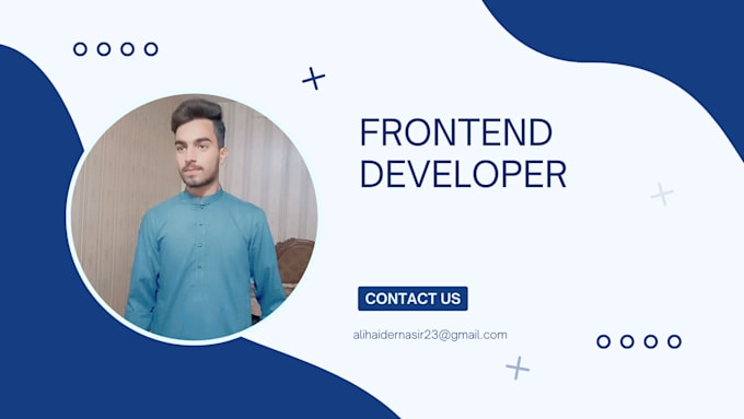 Be your front end web developer by Alihaider2325 | Fiverr