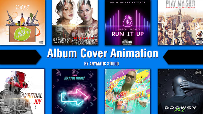 Create album cover animation for spotify, instagram and youtube by ...
