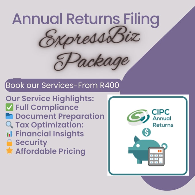 Help you file your annual returns on cipc by Leratomorake | Fiverr
