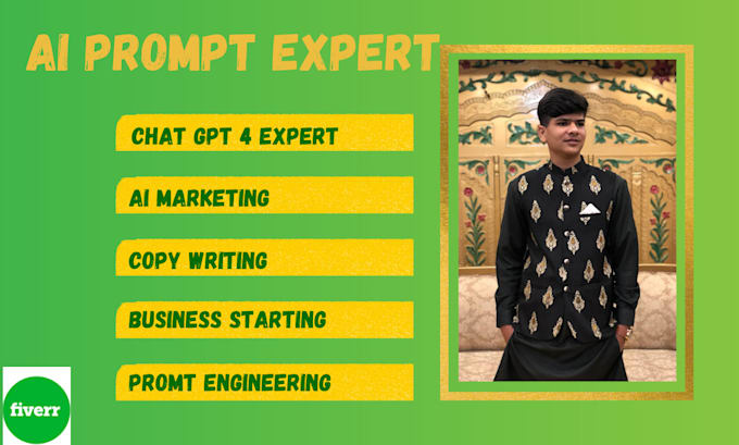 Write custom prompts for open ai chat gpt 4 by Muhammad_harism | Fiverr