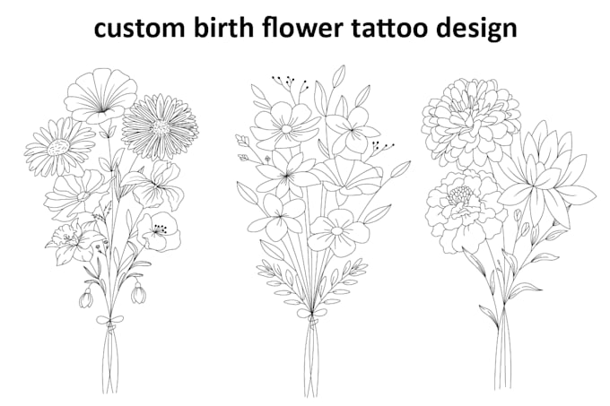 birth flower coloring pages