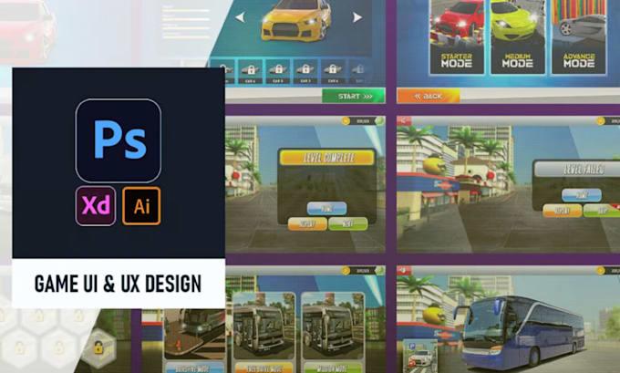 Create game art, icons, roblox gui, 2d game assets with expert game ui ...