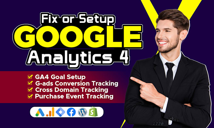 Fix or setup google analytics 4, ga4 ecommerce tracking, conversion tracking gtm by Juwel ...