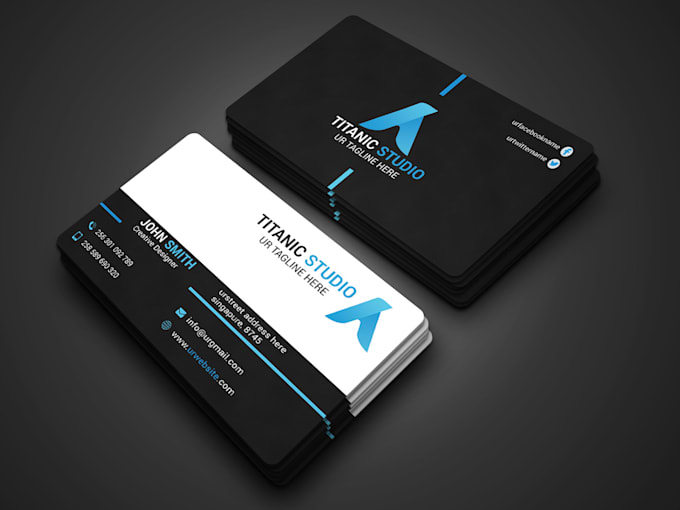 Professional business cards design by Digitalsanto | Fiverr
