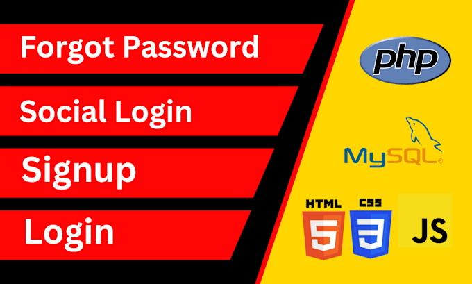 Create Php Login Signup Contact Form With Validations By Wahaab5959 Fiverr