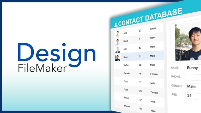 Design or redesign filemaker layouts interface by Shahidabashir | Fiverr
