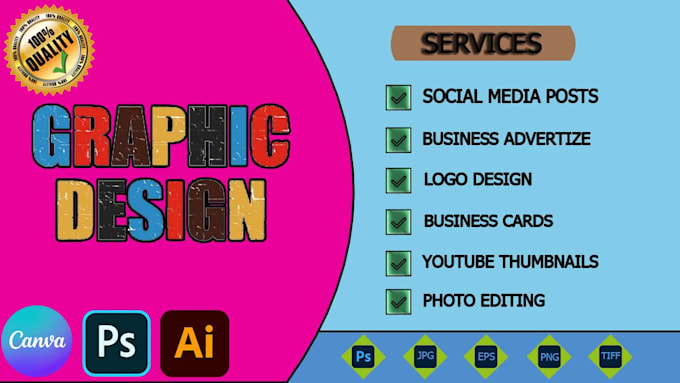 Create attractive graphic designs, logo, thumbnails, posters, banner by ...