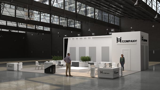 Design your 3d exhibition booth, kiosk, stand, event stage by Fytoskin | Fiverr