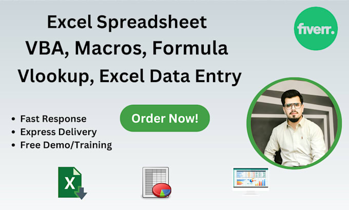 Do microsoft excel spreadsheet work,formula,vba, macros,vlookup by ...