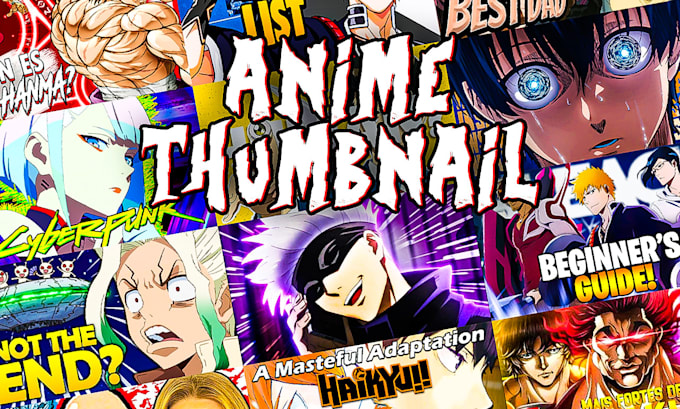 Design eye catchy anime youtube thumbnail by Aswadahsan | Fiverr