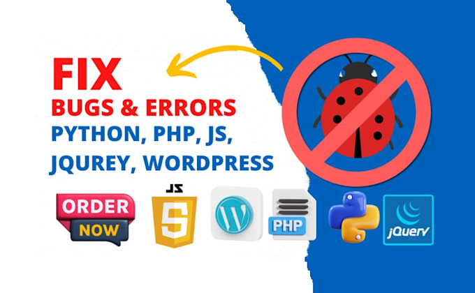 Fix your jquery, css, php, wordpress, python bugs by Mukulsharma332 | Fiverr