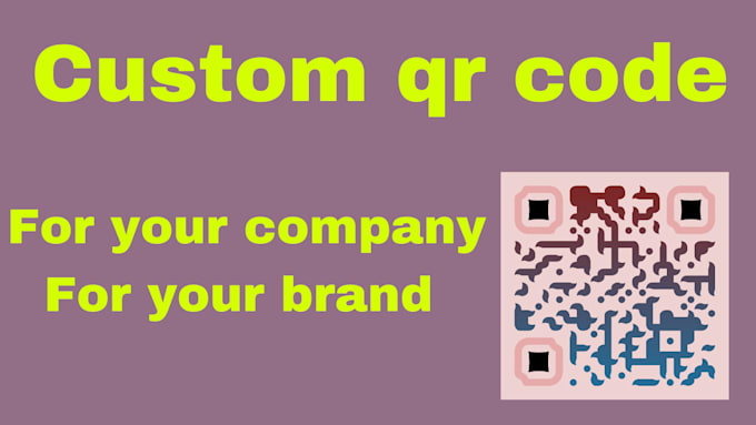 Create custom qr codes for your company by Mahi23noor | Fiverr