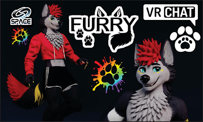 Créer un avatar furry 3d personnalisé pour vrchat, vtuber, jeux nsfw