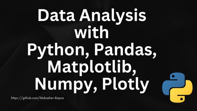 Do Data Analysis In Python Pandas Matplotlib And Jupyter By Mubasherbajwa Fiverr