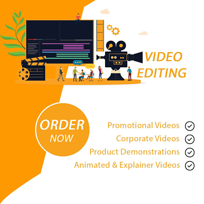 Provide professional video editing services by Abdullahasgh500 | Fiverr