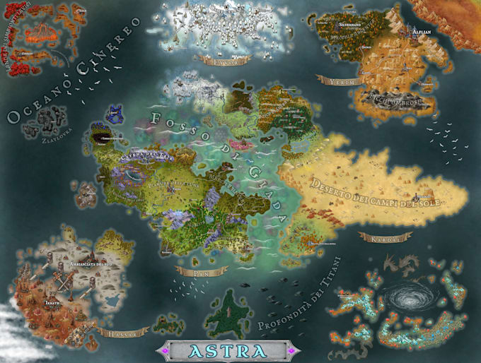 Create your fantasy dnd map by Nausicaa00 | Fiverr