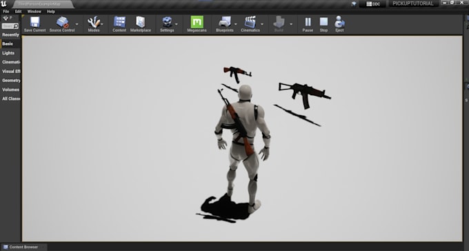 Make pickup system in unreal engine for fps games and third person shooter games by ...